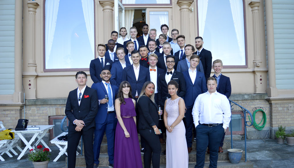 Studentmiddag på SKFs eget Slottsviken - SKF Tekniska Gymnasium
